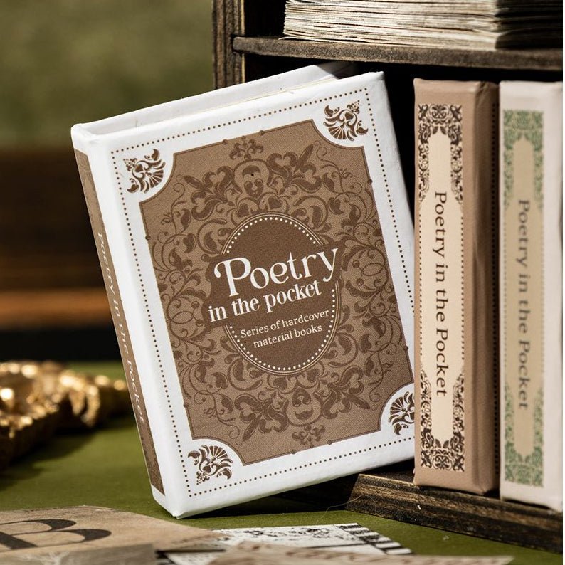 Pocket Poems Series Hardcover Miniature Booklet 6 Designs 80 Sheets ...